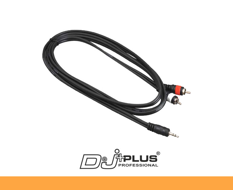 AUDIO CONNECTING CABLE EP TO 2RCA-PLASTIC 2M – DJ Plus India